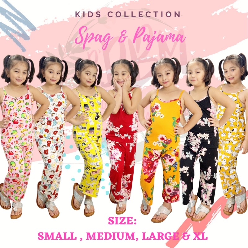 Kids Spag & Pajama Random Colors, kids terno pajama, terno | Shopee ...