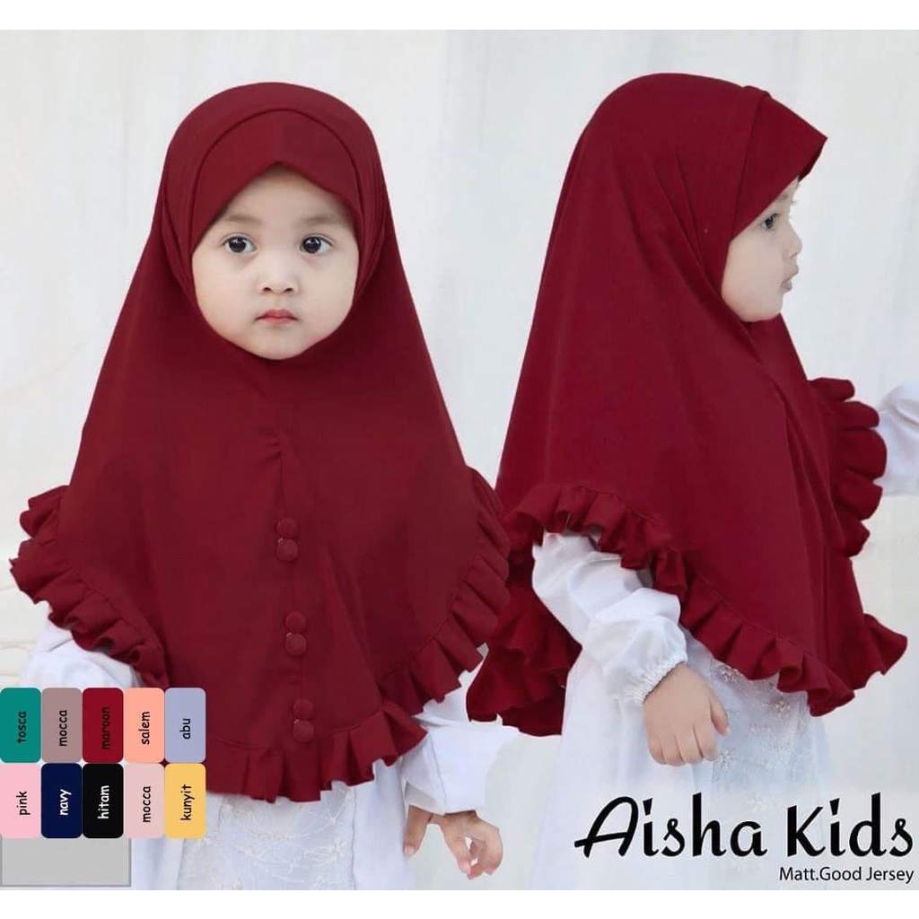 Kimar Anak Aisha Kids Hijab Children Hijab Muslim Kids Muslim Children ...