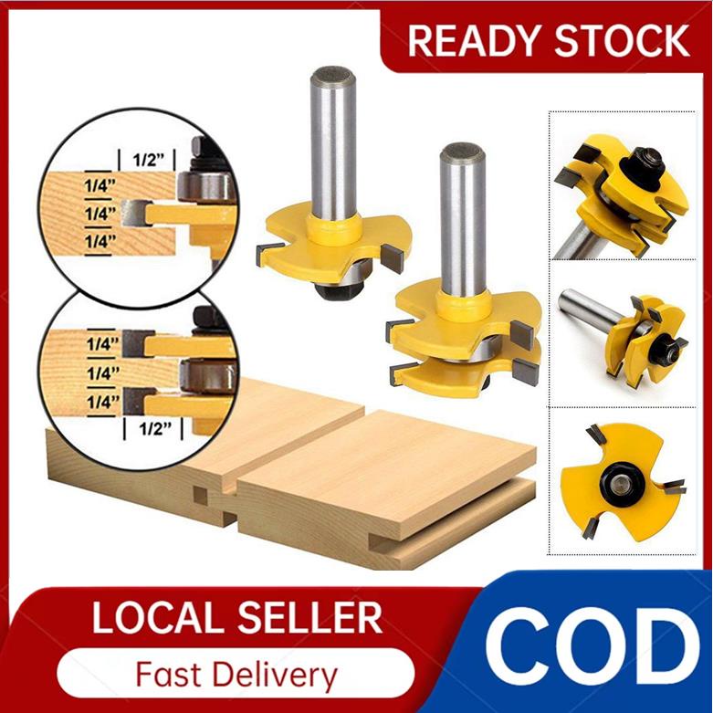 Tongue and Groove Set,Router Bit Set,Wood Door Flooring 3 Teeth ...