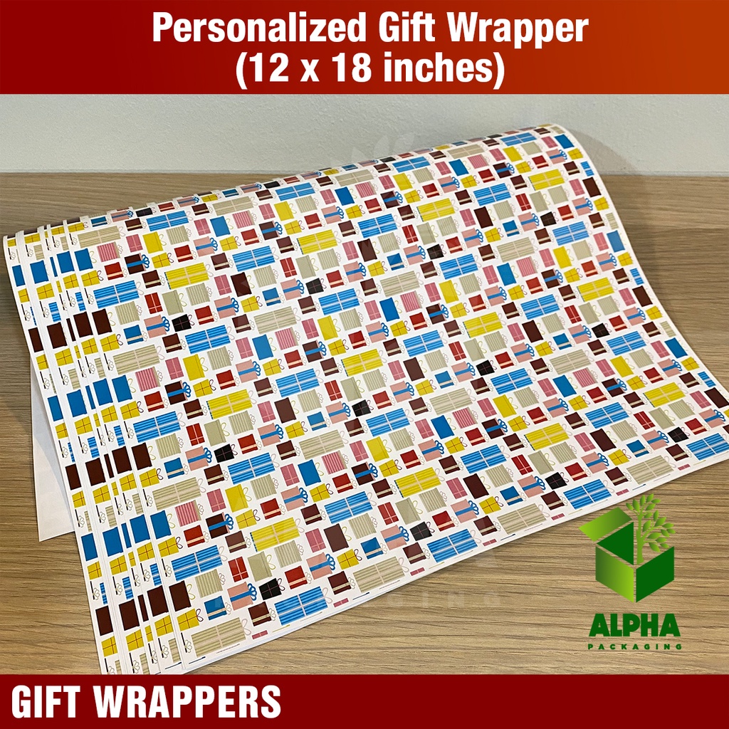 Personalized Wrapper for Christmas Wedding Birthday Debut | Sold per 10 ...