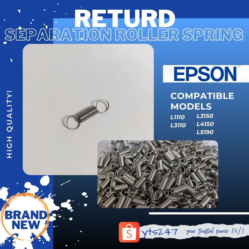 Returd Roller / Separation Roller Spring for Epson L1110 L3110 L3116 ...