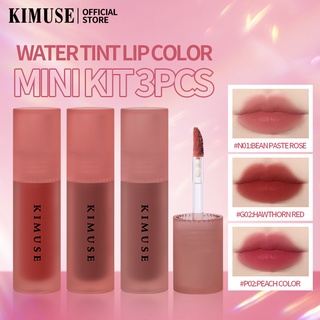 KIMUSE Water Tint Lip Set Long Wearing Waterproof Matte Liquid Lip ...