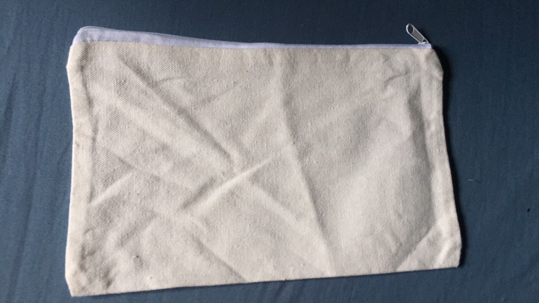 Canvas Zippered Pouch Plain Katsa bag | Shopee Philippines