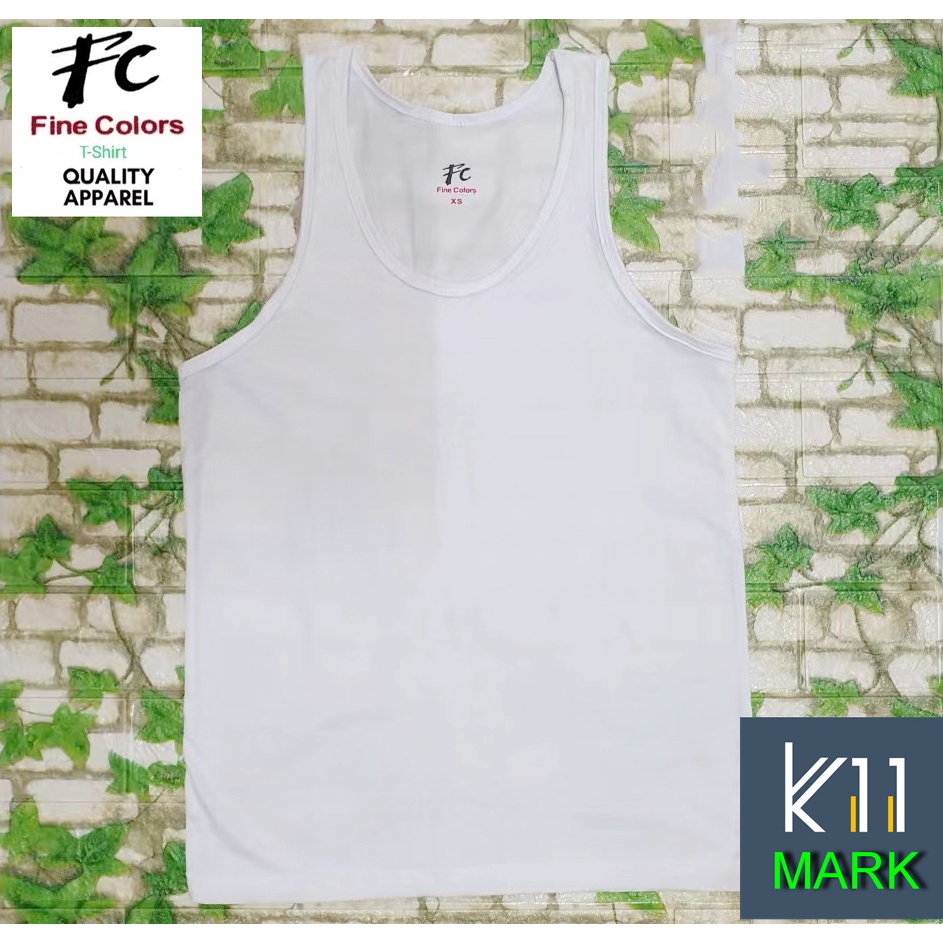 K-11 Kids Plain White Sando W/Size | Shopee Philippines