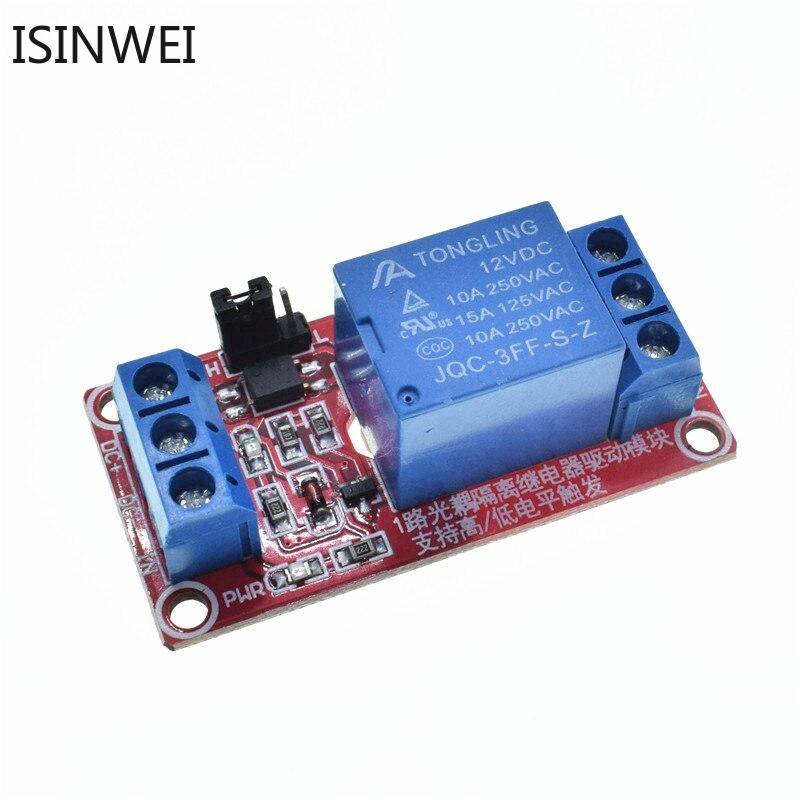 1 Channel 5V/12V/24V Relay Module with Optocoupler High/Low Level ...