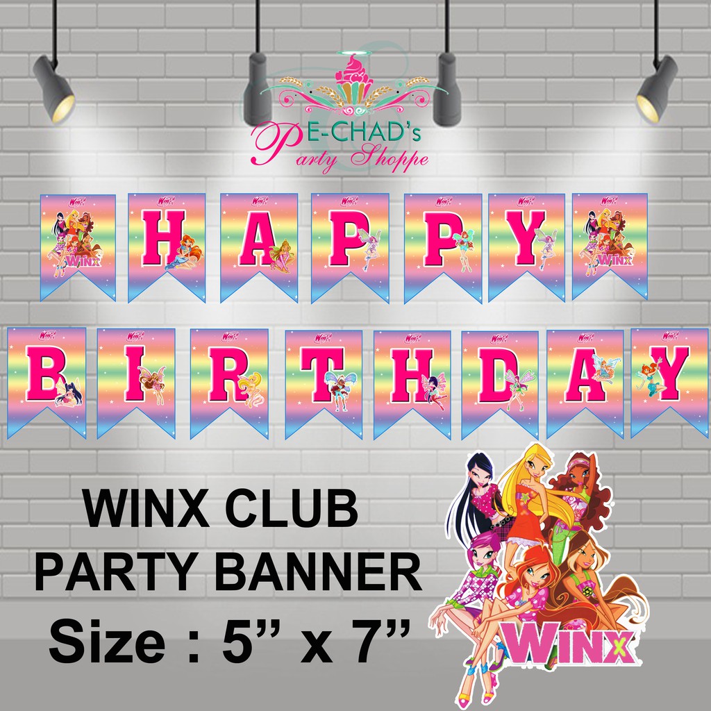 Winx Club theme Party Banner | Shopee Philippines