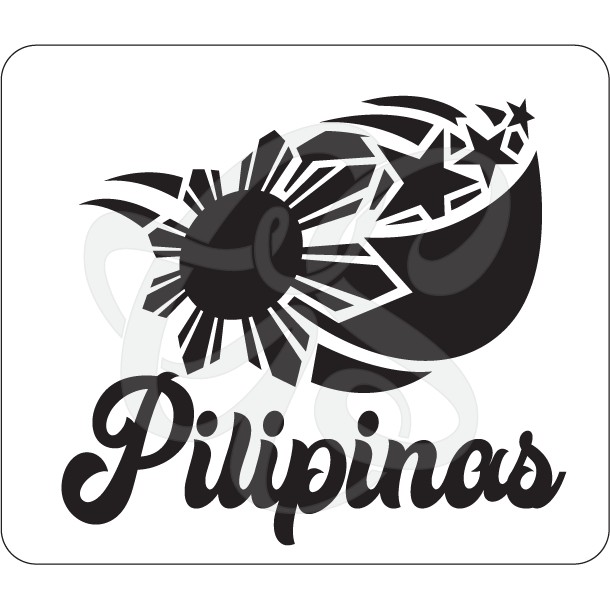 Philippines - Pilipinas Sun with Stars Design_Car and Motorcycle Decal ...