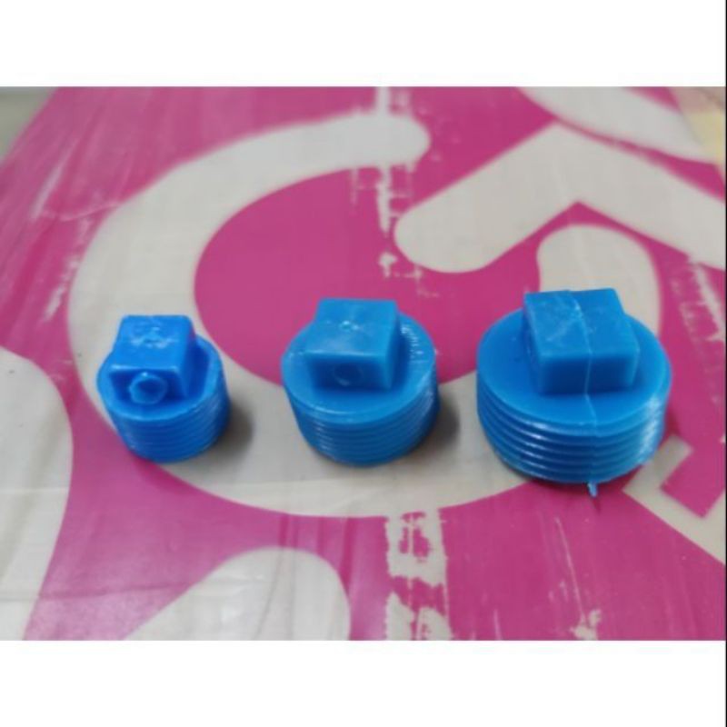 Pvc Male Plug (blue) | Shopee Philippines