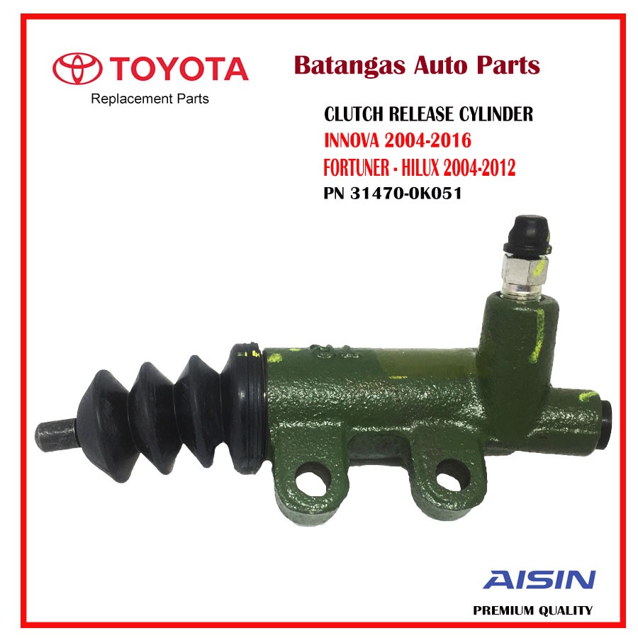 AISIN CLUTCH RELEASE CYLINDER for TOYOTA INNOVA 2004-2016 / FORTUNER ...