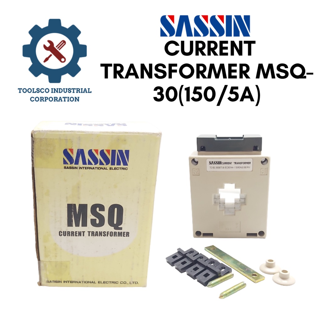SASSIN CURRENT TRANSFORMER MSQ-30(150/5A) | Shopee Philippines