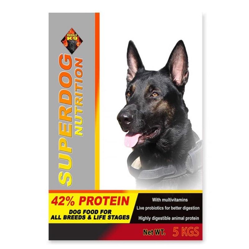 5KGS SDN 42% PROTEIN ORIGINAL SUPERDOG NUTRITION DOG FOOD | Shopee ...