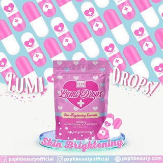 Lumi Drops Glutathione and Collagen | Lumi Drops Gluta 500 mg 60 caps ...