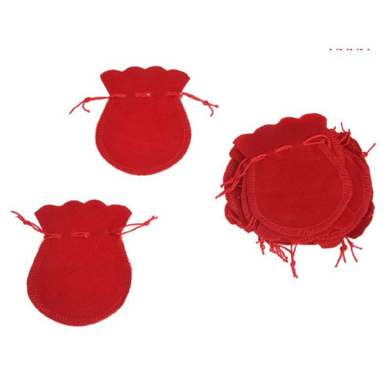 Lucky Red Velvet Pouch/Size:7x9.5cm.&9x12 cm | Shopee Philippines