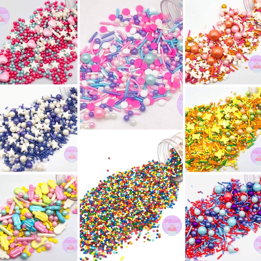 HELLO SUGAR - Confetti Sprinkles Set 2 - 20grams | Shopee Philippines