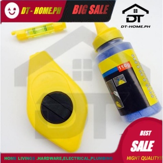 Chalk Line Reel Set Powder Marker Thread with Level Bar / Pitik ...