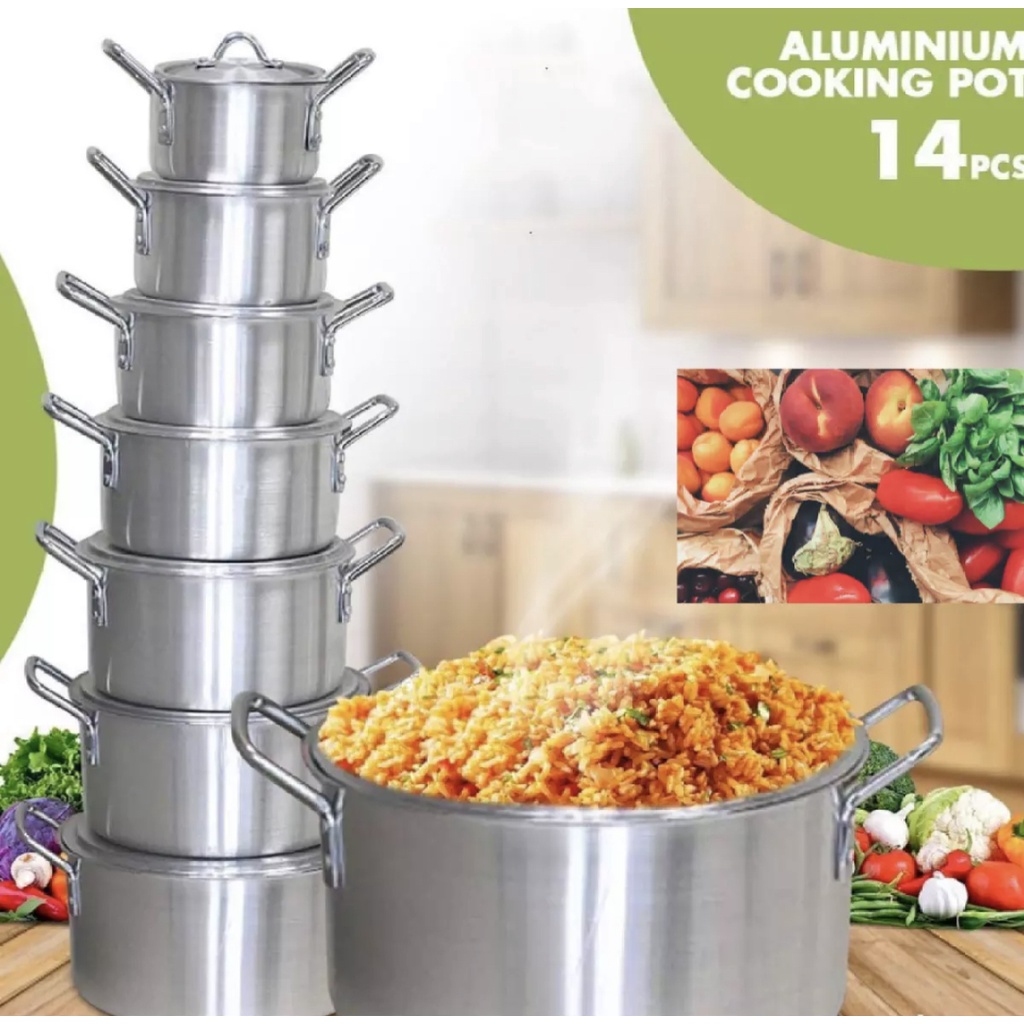 aluminum cooking pots 7 sets| cookware set 14pcs aluminum cooking pot ...