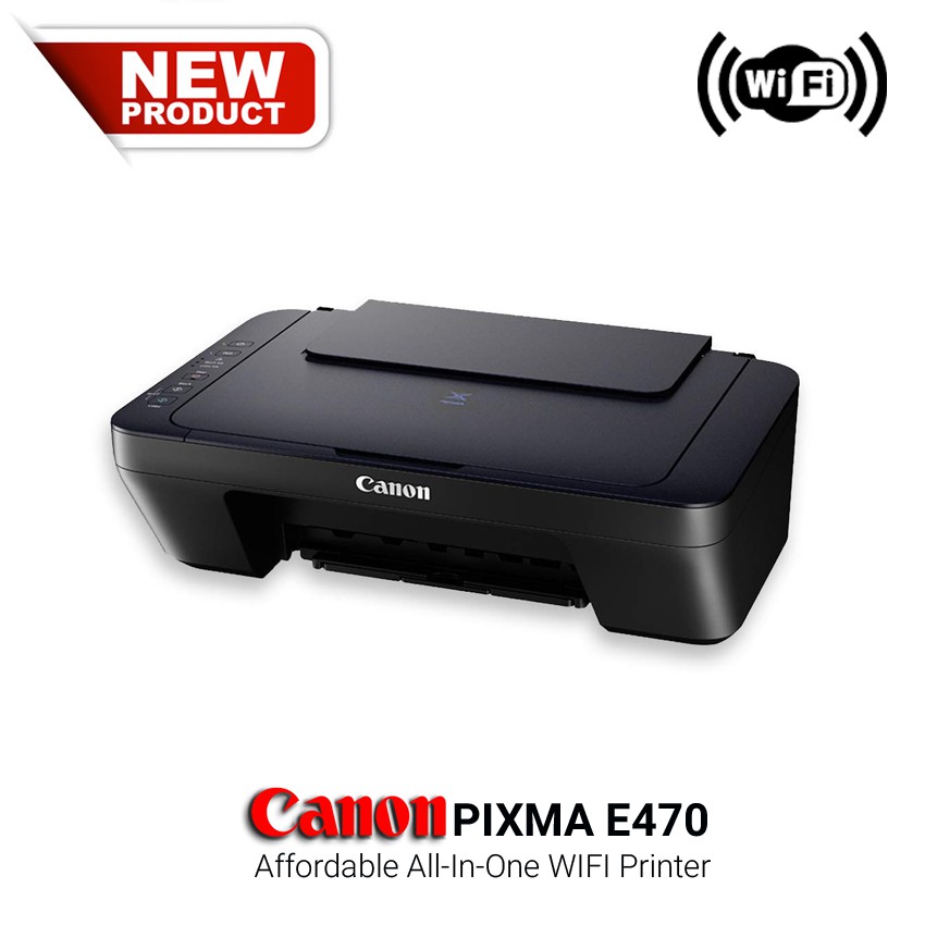 Canon Pixma E470 Printer Scanner Copier WiFi Printer with PG 47 and CL 57 Cartridges FREE ...
