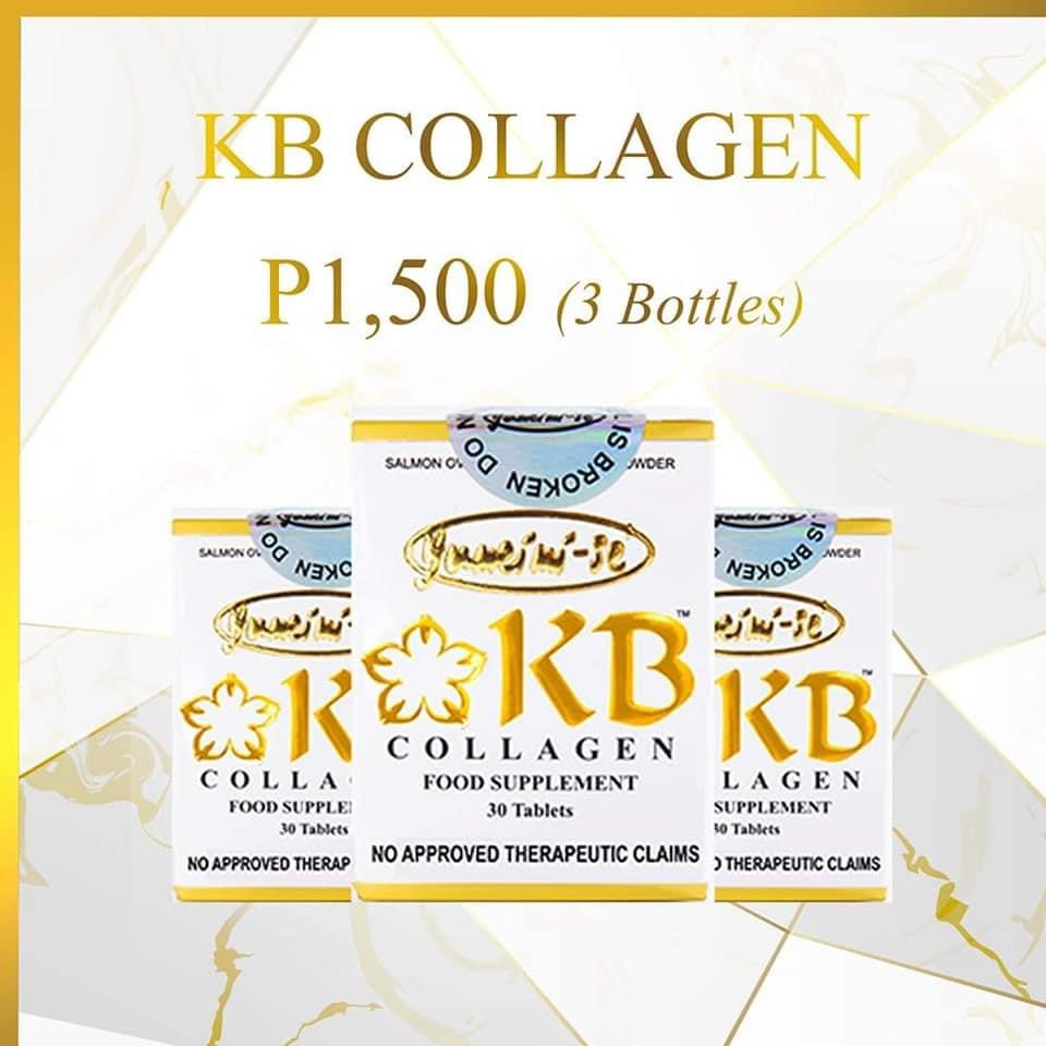 KB Collagen 3 Bottles Salmon Ovary Peptide (patented) 90 tablets ...