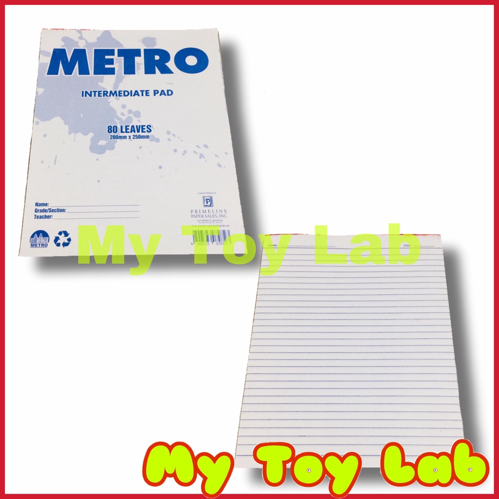 MTL Intermediate Pad Paper/Whole Pad Paper/School Supplies | Shopee ...