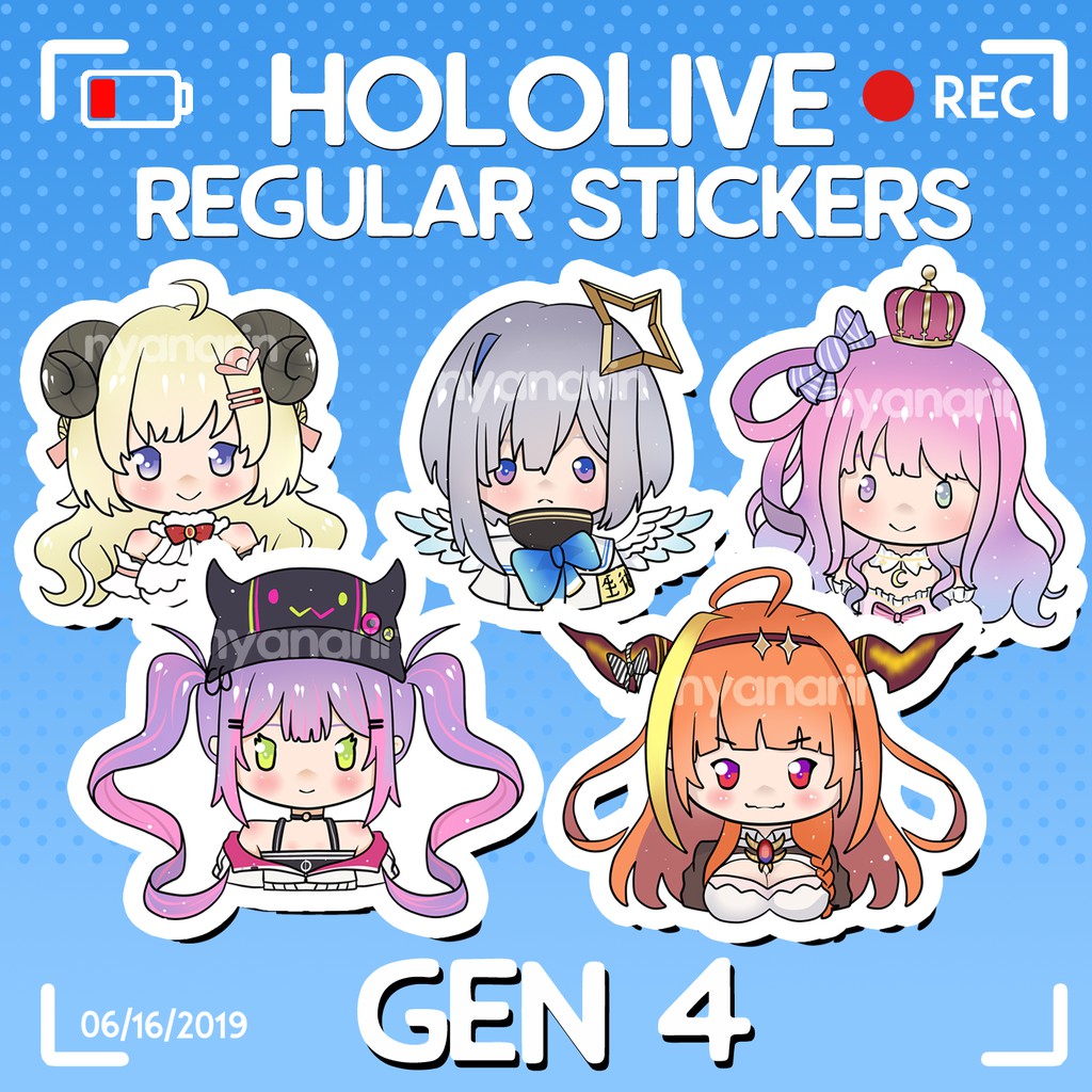 Hololive 4th GEN Stickers | Shopee Philippines