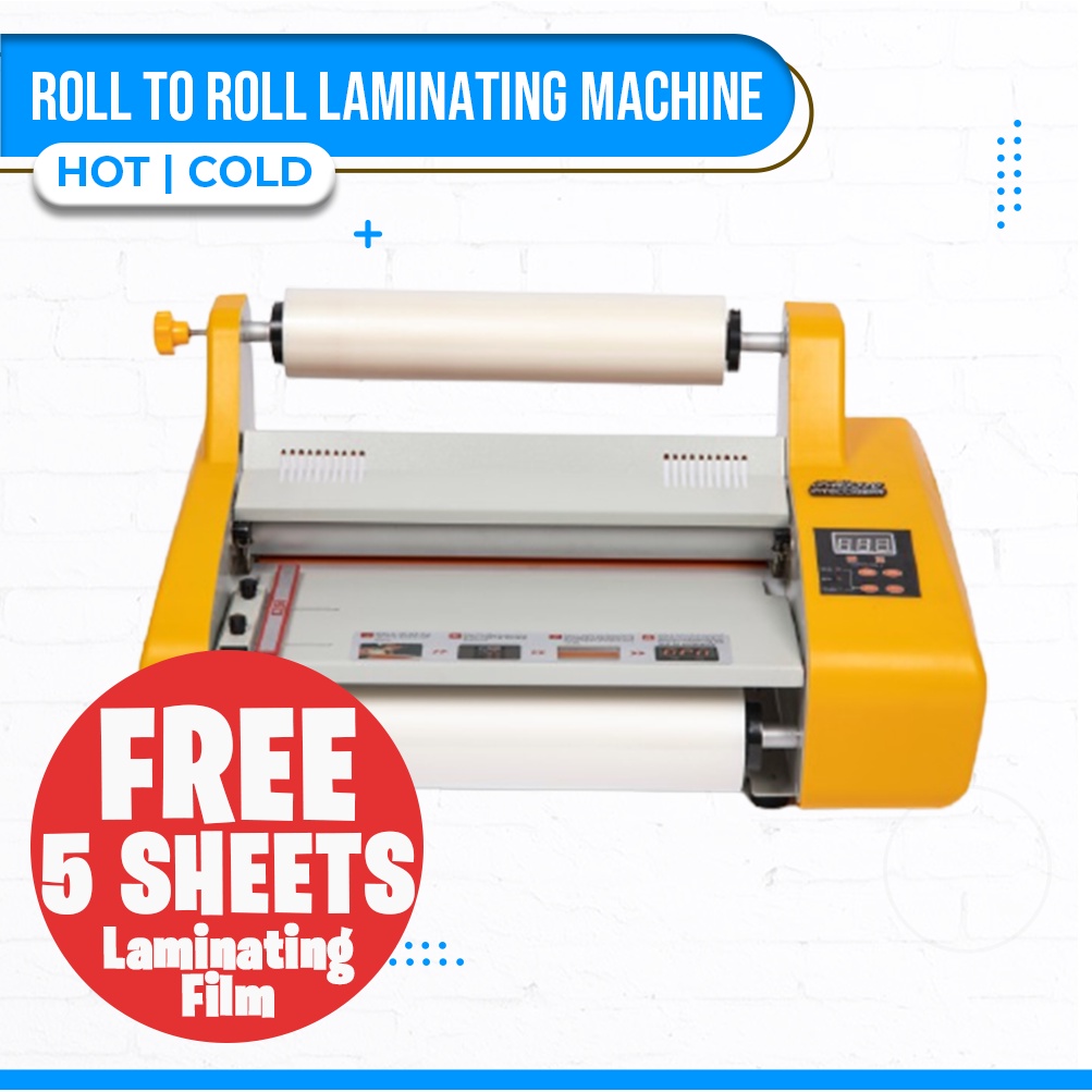 Fm3520 Hot And Cold Roll To Roll Laminating Machine Officom Brand Roll To