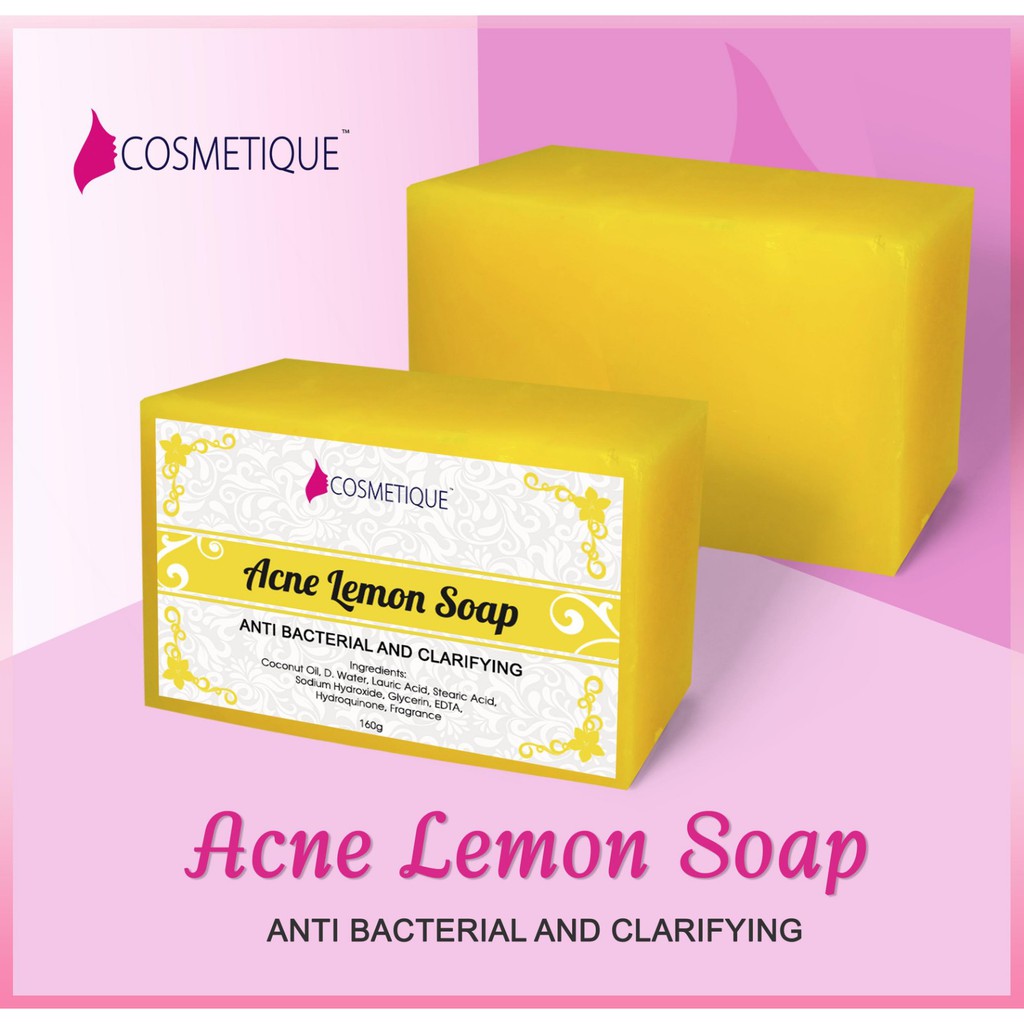 Anti Acne Lemon Soap Beauty Bar Soap -1piece | Shopee Philippines