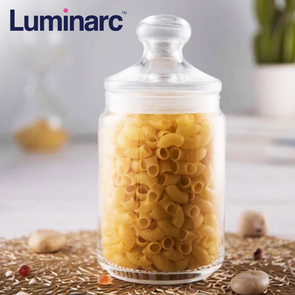 Luminarc Rondo 1pcs 1 Liter Clear Glass Kitchen Jar Set G3019 Canister ...