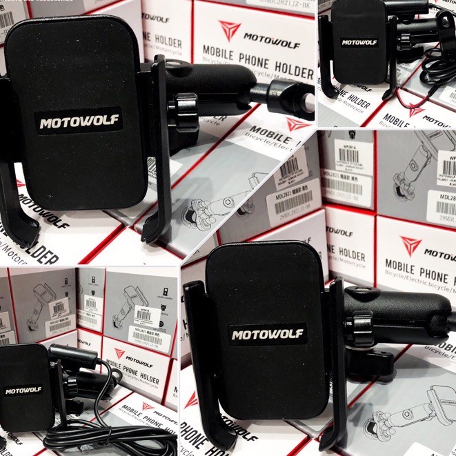 MOTOWOLF V3 CP HOLDER ORIGINAL 100% SIDE MIRROR TYPE/CLAMP TYPE ...