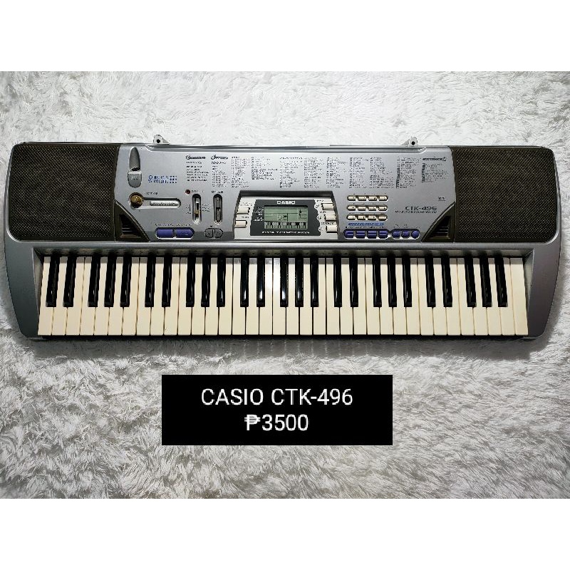 CASIO CTK-496, CASIO PIANO KEYBOARD, 2NDHAND PIANO | Shopee Philippines