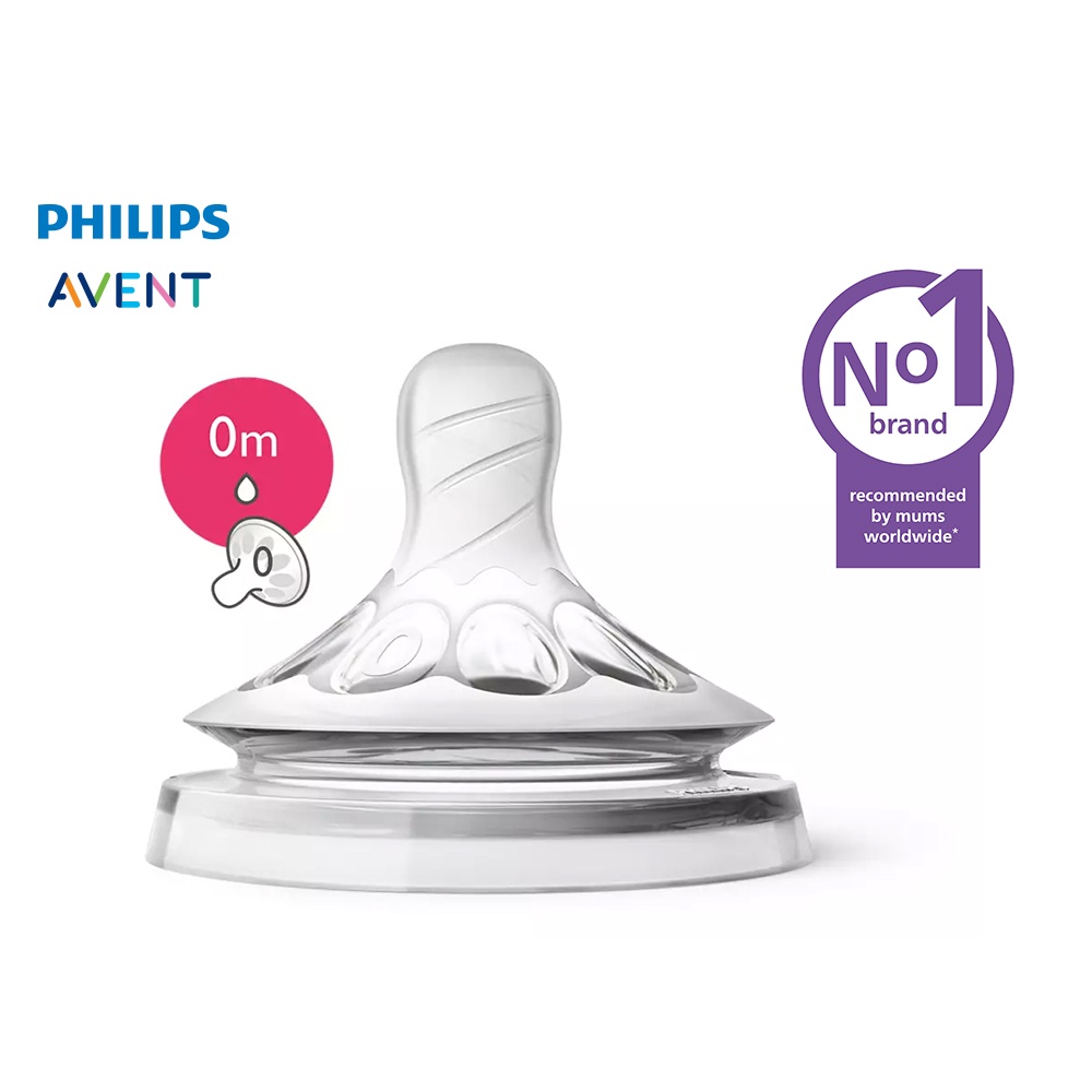 Philips AVENT 0m Natural First Flow Nipples, 2-pack | Shopee Philippines