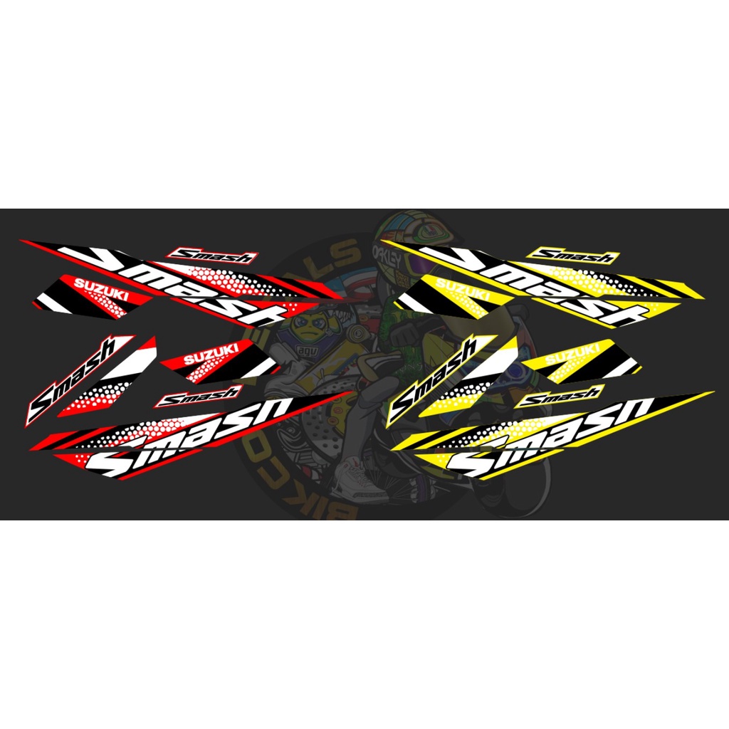 SMASH STOCK DECALS 2022 V2 BIKCOL DECALS | Shopee Philippines
