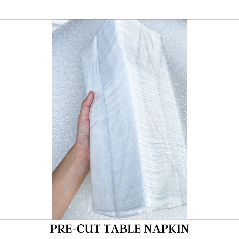 Pre-Cut Table Napkin Pure Pulp 1000 sheets | Shopee Philippines