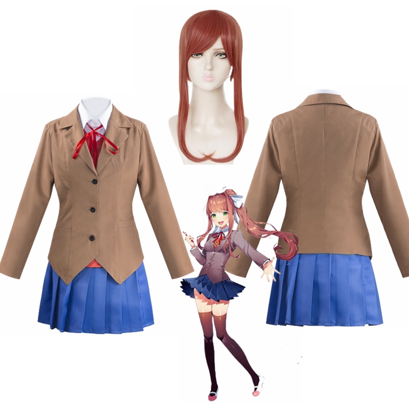 Game Doki Doki Literature Club Cosplay Sayori Natsuki Yuri Monika ...