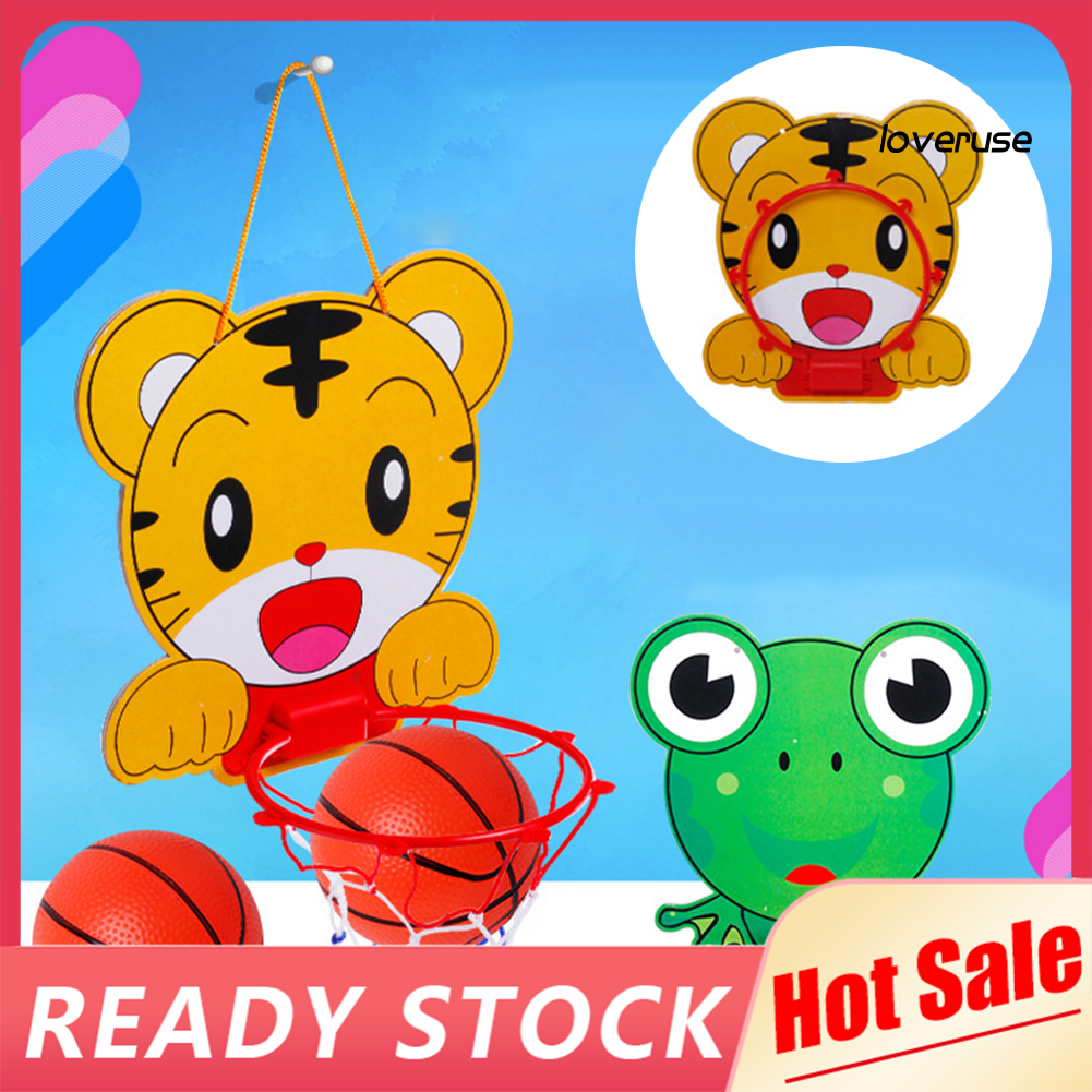 Indoor Adjustable Frog Tiger Hanging Basketball Netball Hoop Mini Kids ...