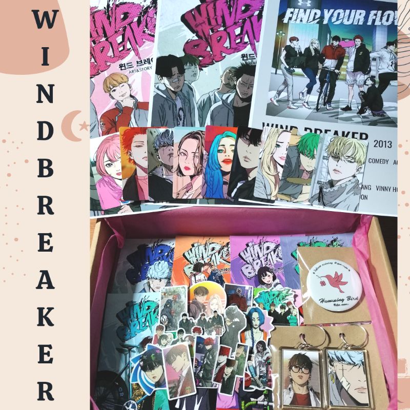 WINDBREAKER manhwa anime fan merch gift set box room decoration (pls ...