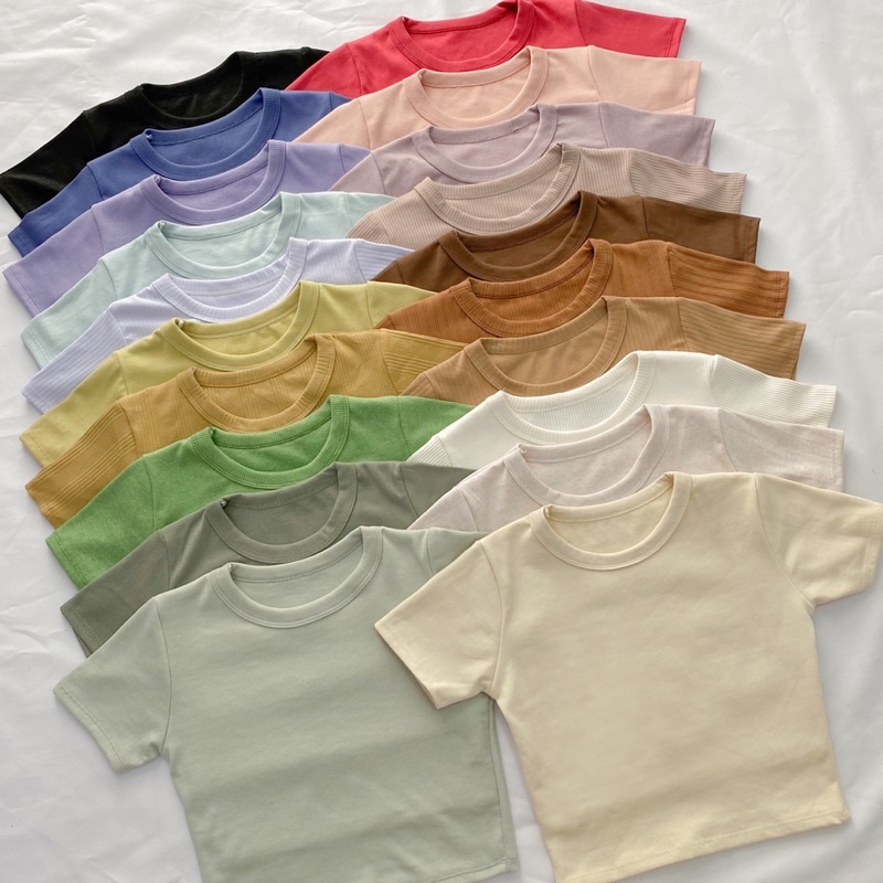 Basic Inspired Crop Top Freesize Only Shopee Philippines