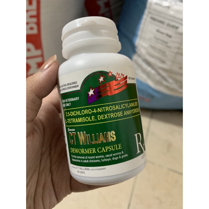CT Williams Dewormer Capsule (Per Bottle) | Shopee Philippines