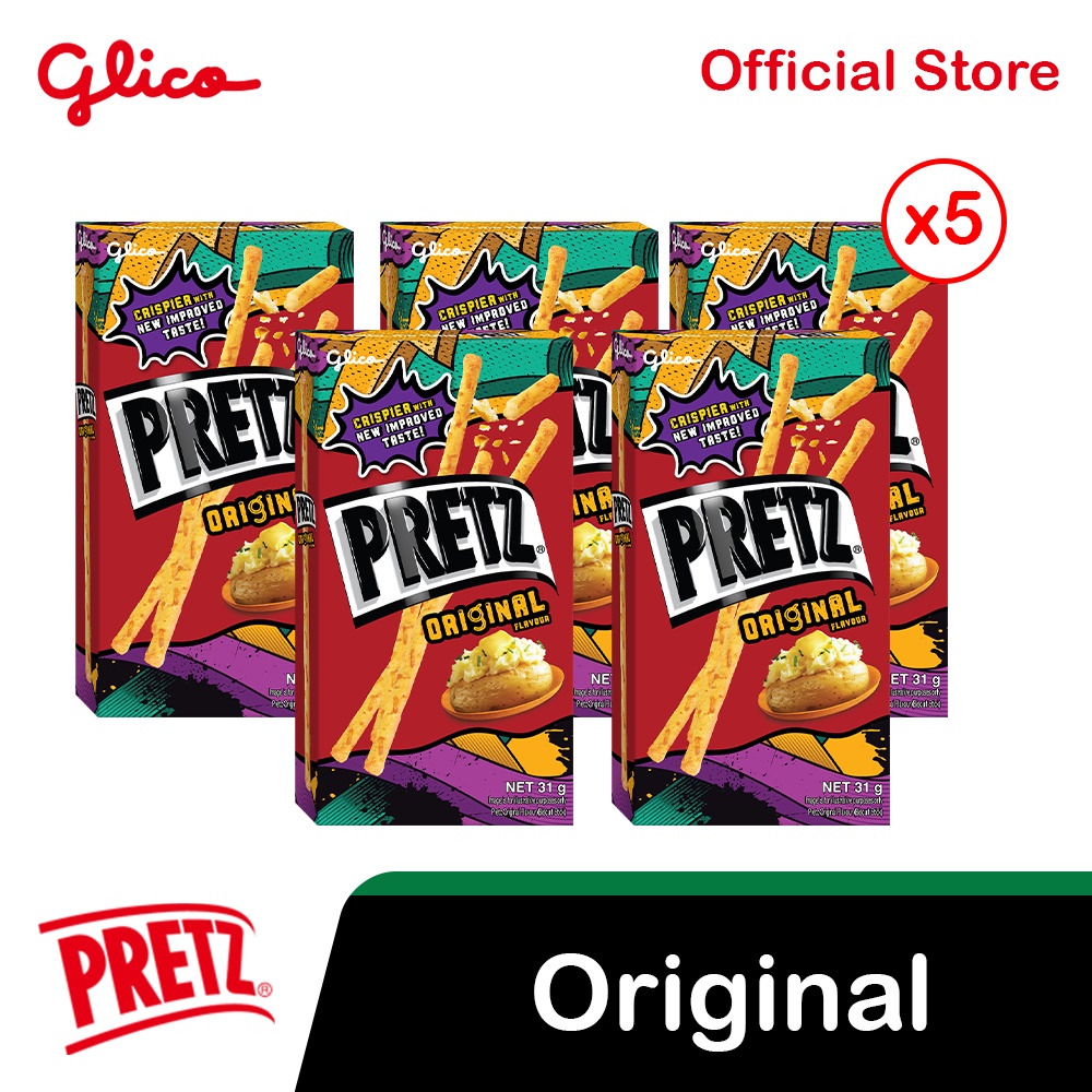 Pretz Original Pretzel Sticks 31g 5s | Shopee Philippines