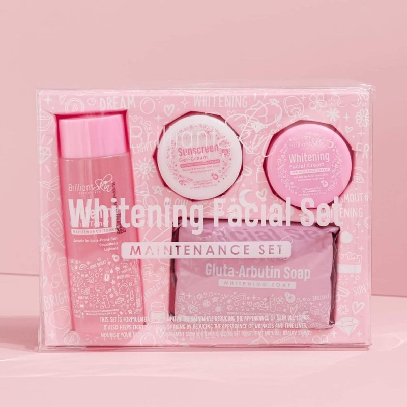 Brilliant Whitening Facial Set New Packaging Shopee Philippines