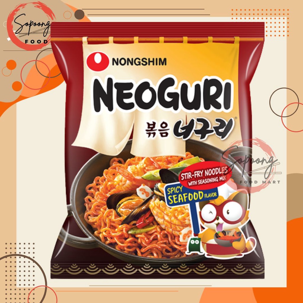 NONGSHIM Neoguri Stir-fry Spicy Seafood Ramen 137g | Shopee Philippines