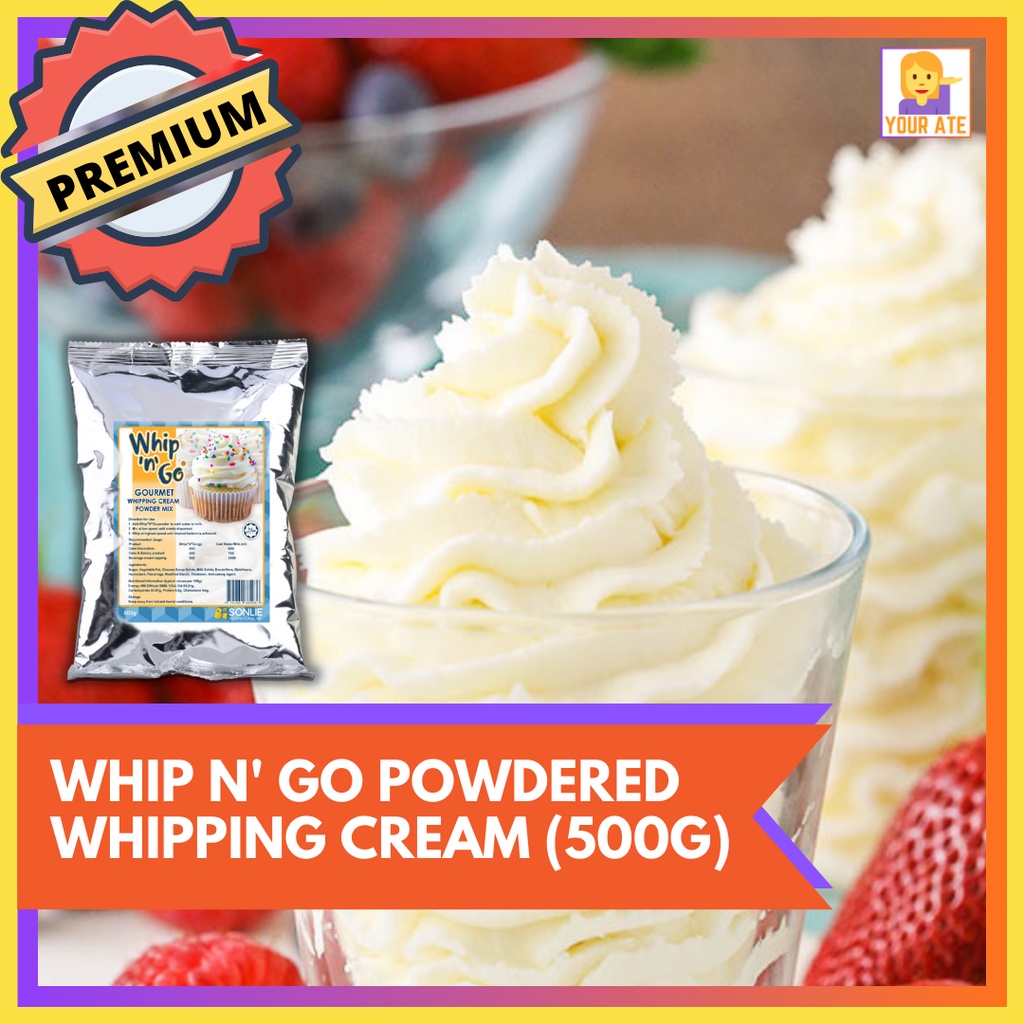 Whip N' Go Gourmet Whipping Cream Powdered Mix (500g) | Shopee Philippines