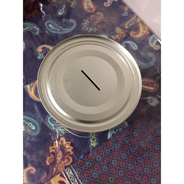 Alkansya ipon challenge Plain coin bank alkansya lata for ipon ...