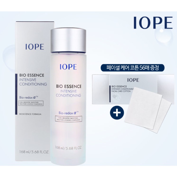 IOPE Bio Essence Intensive Conditioning 168ml + "Free gift cotten" | Shopee Philippines