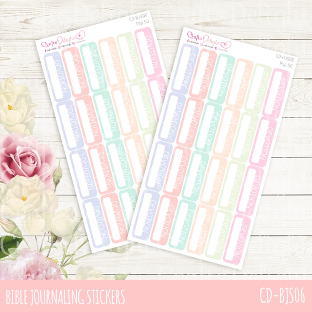 Devotion Boxes | Bible Journaling Stickers | Bible Journal Prompts { by ...