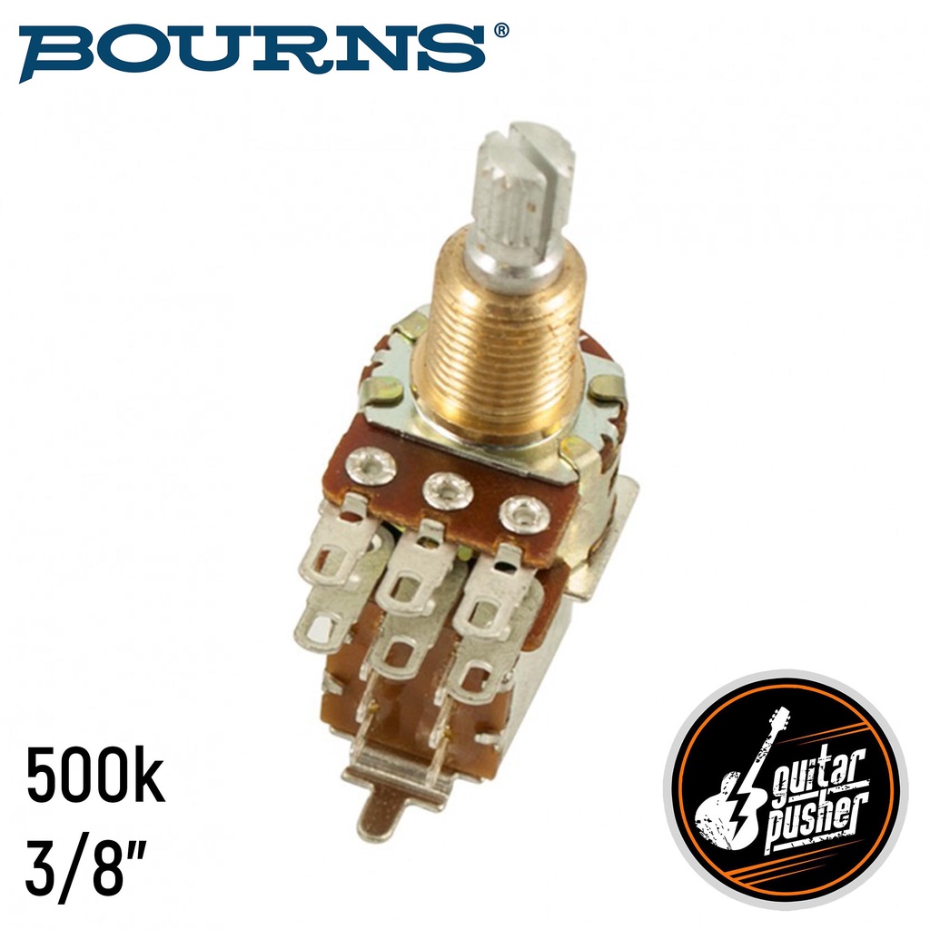 Bourns 500K Push-Pull Potentiometer Us Bushing 3/8 18 Spline Split ...