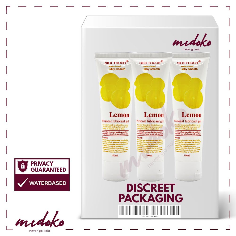Midoko Silk Touch Lemon Water Based Lube Lubricant Promo Bundle Sets of ...