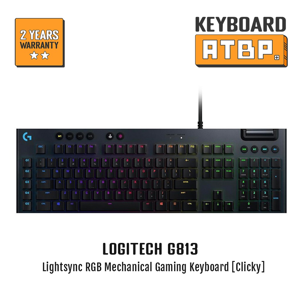 Logitech G813 Lightsync RGB Mechanical Gaming Keyboard | Shopee Philippines