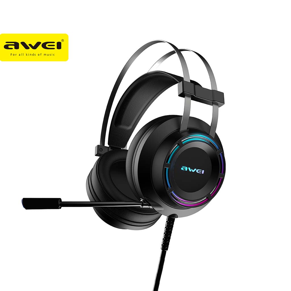 Awei GM-2 Over The Ear Gaming Headphones Surround Sound Wired Headphone ...
