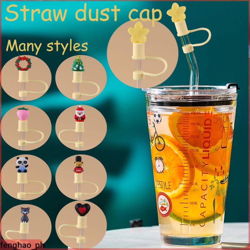 1pc Straw Dust Cap Dust Plug Detachable Doll Cute Straw Dust Cover ...
