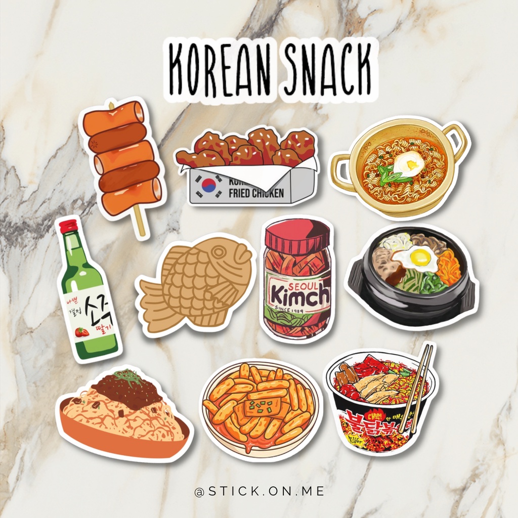 (READY) Korean Snack Sticker Aesthetic Sticker Aesthetic Sticker Laptop ...